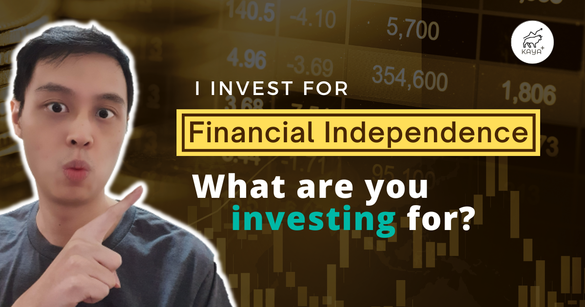 I invest for Financial Independence. What are you investing for? - Kaya ...